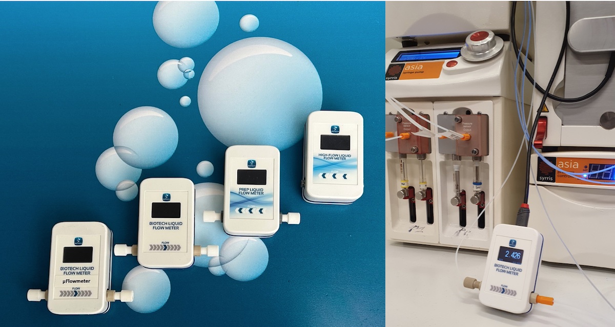 Expanded range of real-time liquid flowmeters